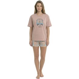 Damen Sommer Kurzarm Baumwollpyjamas KL40000