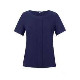 Brook Taverner - "Verona" Bluse f&uuml;r Damen kurz&auml;rmlig (Marineblau)