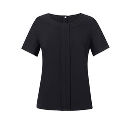 Brook Taverner - "Verona" Bluse f&uuml;r Damen kurz&auml;rmlig (Schwarz)