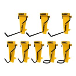 Dewalt - Werkzeughaken "DWST82816-0", Set (8er-Pack) (Gelb/Schwarz)