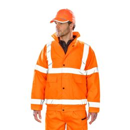 SAFE-GUARD by Result - Blousonjacke Signalkleidung f&uuml;r Herren - Winter (Orange)