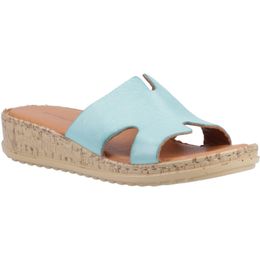 Hush Puppies Eloise Leder Damen Aqua Sandalen