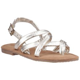 Hush Puppies Hope Leder Damen Gold Sandalen