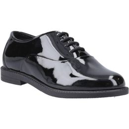 Hush Puppies Nellie Patent M&auml;dchenschuhe Aus Schwarzem Leder