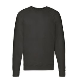 Fruit of the Loom - Pullover f&uuml;r Herren Raglan&auml;rmel (Schwarz)