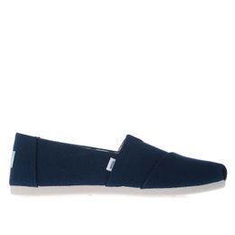 Toms Shoes Espadrilles Alpargata toile coton recycl&eacute; Toms Pour Femme en Bleu Marine