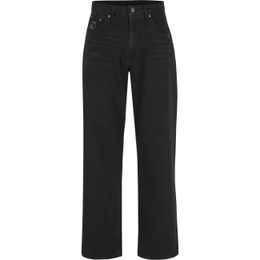 Bequeme Jeans Karl Kani "Karl Kani OG K Washed Straight Leg Jeans", Herren, Gr. 28, Normalgr&ouml;&szlig;en, schwarz, 100% Baumwolle, unifarben, normal, Jeans