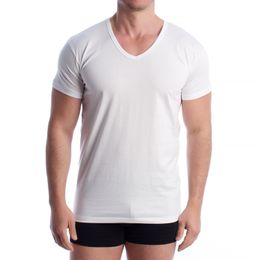 Herren Kurzarm Baumwollunterhemd Q1004