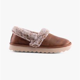 Skechers Cozy Up Polyester Damen Hausschuhe In Kastanienbraun