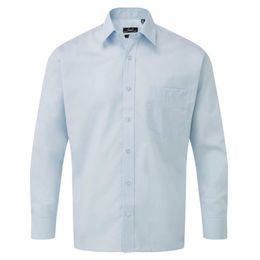 Premier - Hemd f&uuml;r Herren Lang&auml;rmlig (Hellblau)