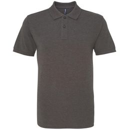 Asquith & Fox - Poloshirt f&uuml;r Herren, Klassisch (Holzkohle)