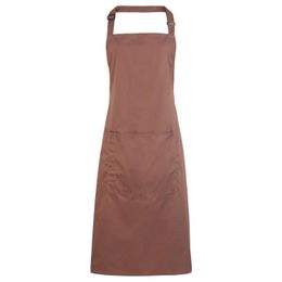 Premier Ladies/Womens Colours Bip Sch&uuml;rze mit Tasche (2er Pack) (Mocha)