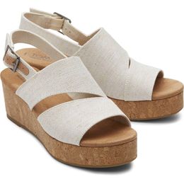 Toms Shoes TOMS Claudine Nylon Frauen nat&uuml;rliche Keile