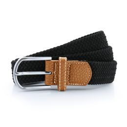 Asquith & Fox Herren Gewebter Braid Stretch G&uuml;rtel (Schwarz)