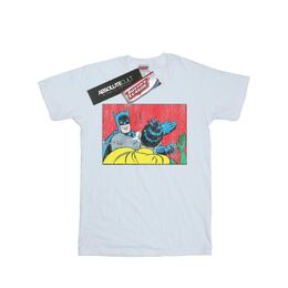 DC COMICS - "Batman Robin Slap" T-Shirt f&uuml;r Herren (Wei&szlig;)