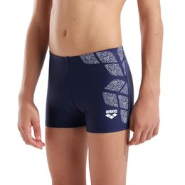Badehose arena "B arena KIKKO SWIM SHORT", Jungen, Gr. 140 (134), N-Gr, blau (navy, wei&szlig;), Obermaterial: 80% Polyamid, 20% Elasthan, Badehosen Badehose