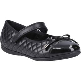 Hush Puppies Lottie M&auml;dchenschwarze Ballettschuhe Aus Leder