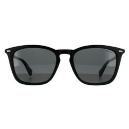 Polaroid Square Unisex Matte Schwarz Grau Polarisierte Sonnenbrille