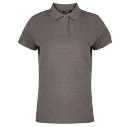 Asquith & Fox Damen/Damen schlichtes Kurzarm-Poloshirt (Holzkohle)