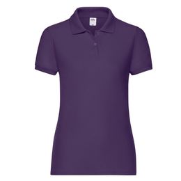 Fruit of the Loom - "Lady Fit 65/35" Poloshirt f&uuml;r Damen (Violett)