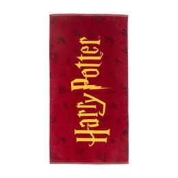 Harry Potter - Badetuch, Baumwolle, Logo (Rot/Gelb)