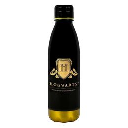 Harry Potter - Wasserflasche, Hogwarts Wappen, Tritan, 650ml (Schwarz)