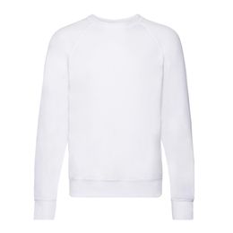 Fruit of the Loom - Pullover f&uuml;r Herren Raglan&auml;rmel (Wei&szlig;)