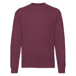 Fruit of the Loom Herren Classic 80/20 Set-in Sweatshirt (Burgund)