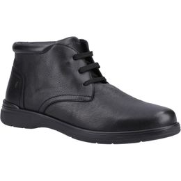 Hush Puppies Malcolm Leder Herren Stiefel Schwarz