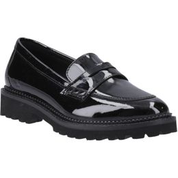 Hush Puppies Grazia M&auml;dchenschwarze Slipper Aus Leder