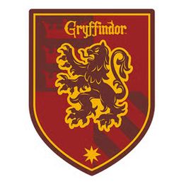 Harry Potter - "Wizarding World" Gryffindor Holzdruck (Rot/Gelb)