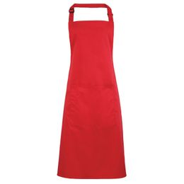 Premier Ladies/Womens Colours Bip Sch&uuml;rze mit Tasche (2er-Pack) (Erdbeerrot)