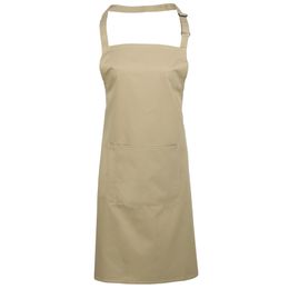 Premier Ladies/Womens Colours Bip Sch&uuml;rze mit Tasche (2er-Pack) (Khaki)