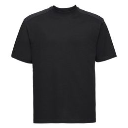 Russel Athletic Russell Europe Herren T-Shirt mit kurzen &Auml;rmeln aus Baumwolle (Schwarz)