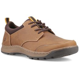Hush Puppies THOM LACE UP Leder Herren Tan Schn&uuml;rschuhe