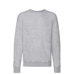 Fruit of the Loom - Pullover f&uuml;r Herren Raglan&auml;rmel (Grau meliert)