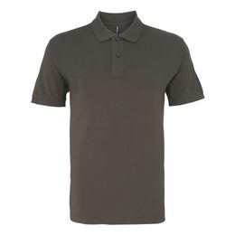 Asquith & Fox Herren Polohemd mit kurzen &Auml;rmeln (Schiefer)