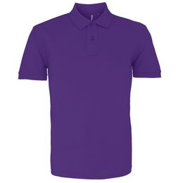 Asquith & Fox Herren-Poloshirt mit kurzen &Auml;rmeln (lila)