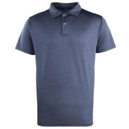 Premier Unisex Coolchecker Nieten-Poloshirt (Marine)