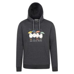 Mountain Warehouse - "Great British Weather" Kapuzenpullover &Uuml;ber den Kopf f&uuml;r Herren (Holzkohle)