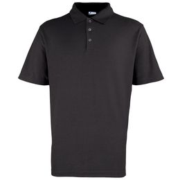 Premier Herren Polo-Shirt, unifarben (Schwarz)