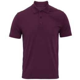 Premier Mens Coolchecker Pique Kurzarm-Polo T-Shirt (Aubergine)