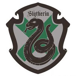 Harry Potter - "Wizarding World" Slytherin Holzdruck (Gr&uuml;n)