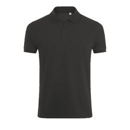 SOLS Herren Phoenix Kurzarm-Pique-Poloshirt (Charcoal Marl)