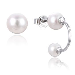 Gena.paris 'Asymmetrische' Damen 925 Sterling Silber Ohrringe - Silber GBO1533-W