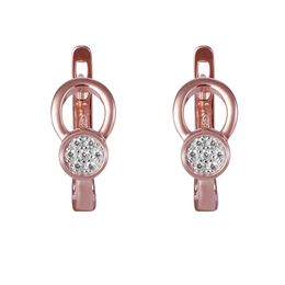 Orphelia 'Ambra' Creolen f&uuml;r Damen, 925er Sterlingsilber, Ros&eacute; ZO-7439