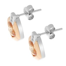 Orphelia 'Athena' Ohrstecker f&uuml;r Damen, 925 Sterlingsilber, Silber/Ros&eacute;gold ZO-7113
