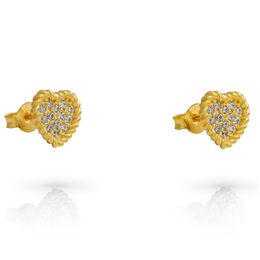 Orphelia 'Elite' Ohrstecker f&uuml;r Damen, 925 Sterlingsilber, Gold ZO-7566/G