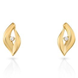 Orphelia 'Mailand' Damen 925 Sterlingsilber Ohrstecker - Gold ZO-7519/G