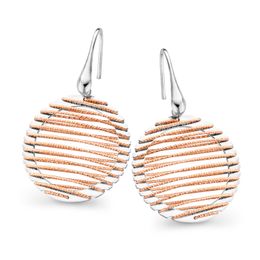 Orphelia 'Zelia' Damen 925 Sterling Silber Tropfohrringe - Silber/Ros&eacute; ZO-7180